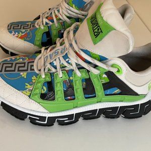 Versace | Shoes | Versace Trigreca Green Sneakers | Poshmark
